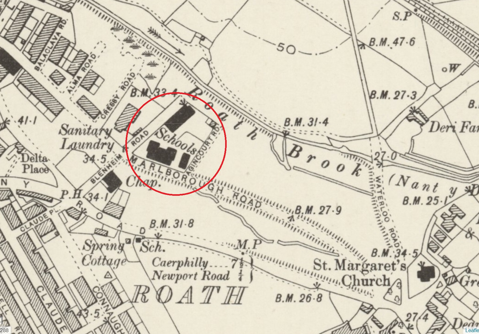 Map – early in the 20th century – Copy | Roath Local History Society