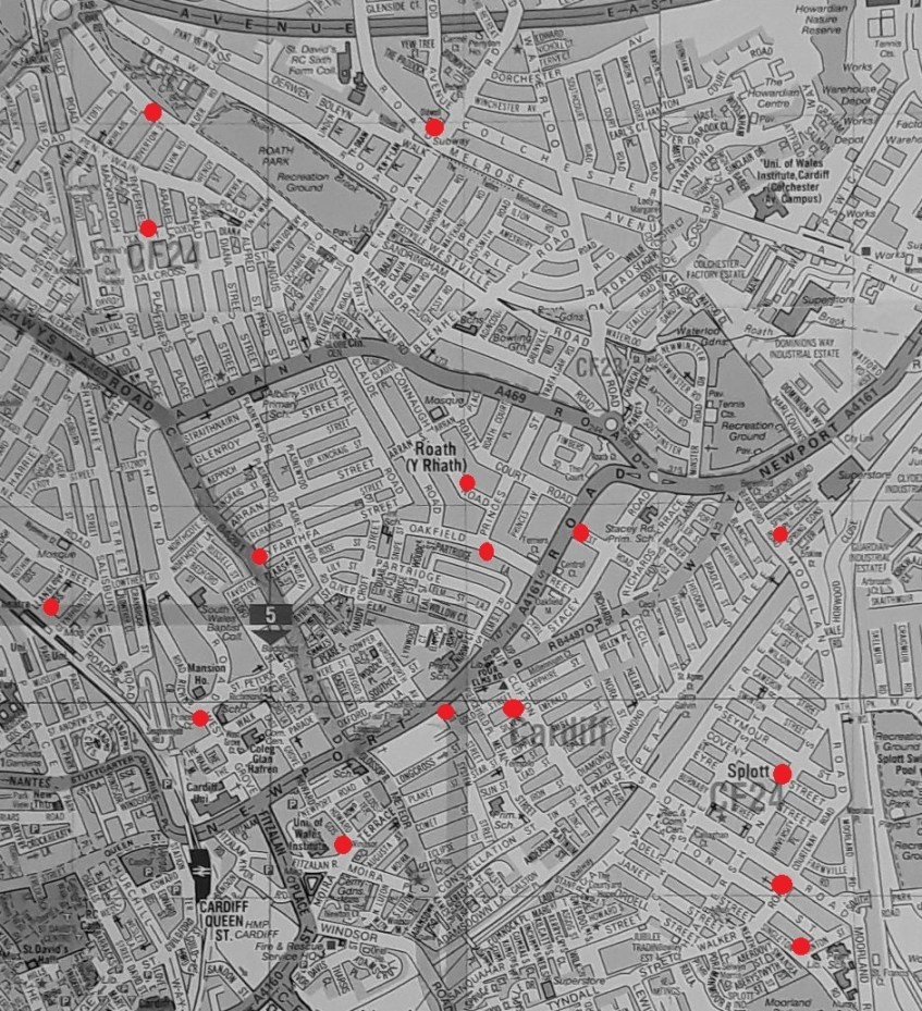 Roath Victorian Pillar Boxes map | Roath Local History Society