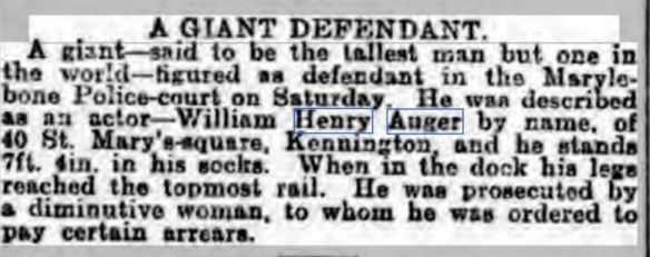 Captain George Auger, the Cardiff Giant, tallest man on Earth and the ...