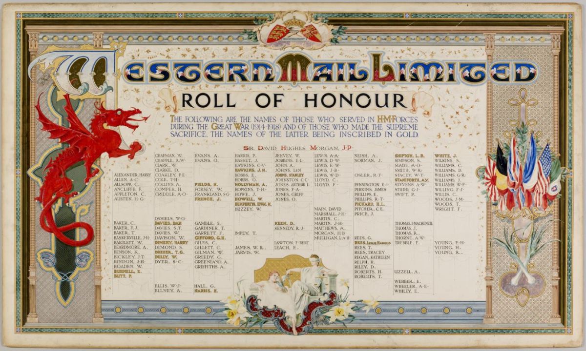 Western Mail Roll of Honour | Roath Local History Society